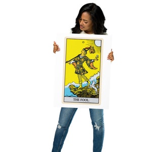 The Fool Tarot Card Print Gothic Art Tarot Witchy Poster Unframed ...