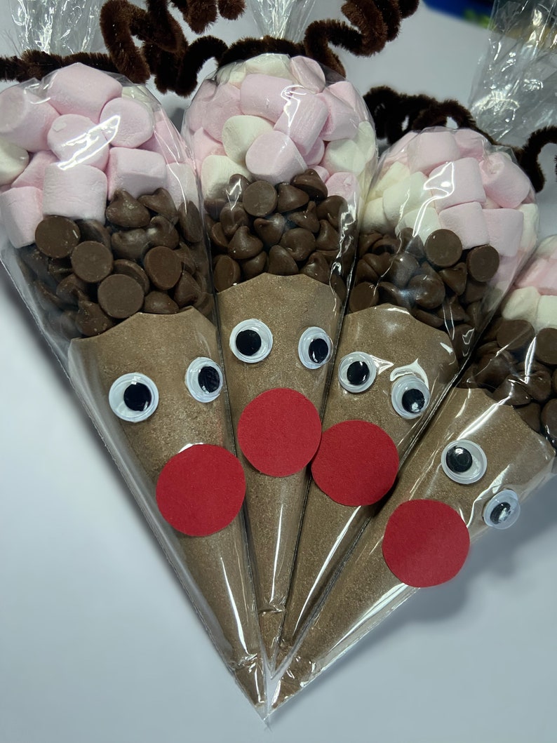 Reindeer Hot Chocolate Cones: Galaxy Christmas Eve Stocking Filler ...