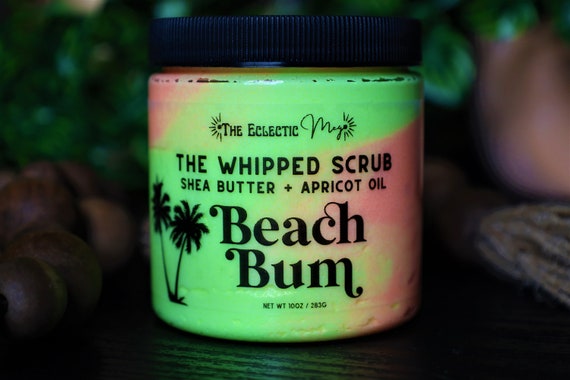 Beach Bum Whipped Scrub W/ Shea Butter and Apricot Kernel Oil | Etsy