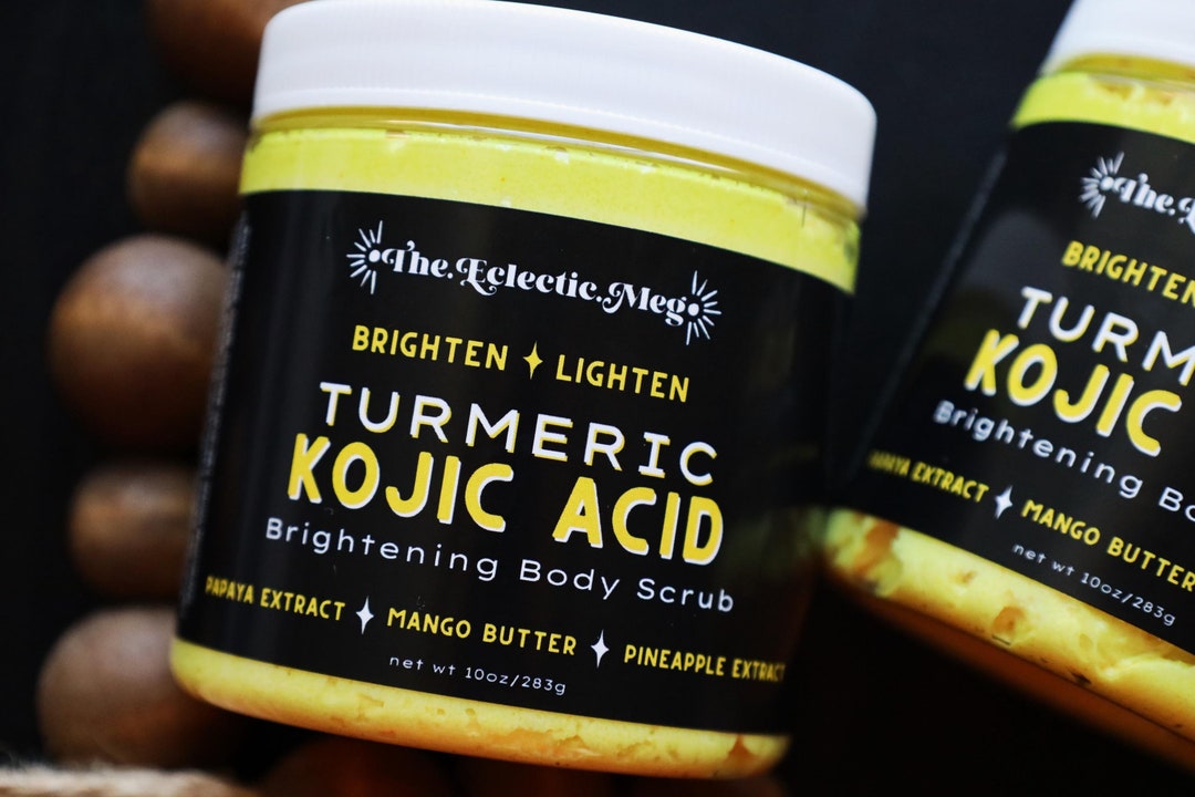 Kojic Acid Scrub W/ Turmeric, Pineapple, and Papaya Extract - Etsy
