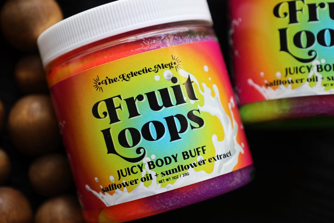 Fruit Loops Body Buff W/ Sunflower Extract and Safflower Seed Oil - Etsy