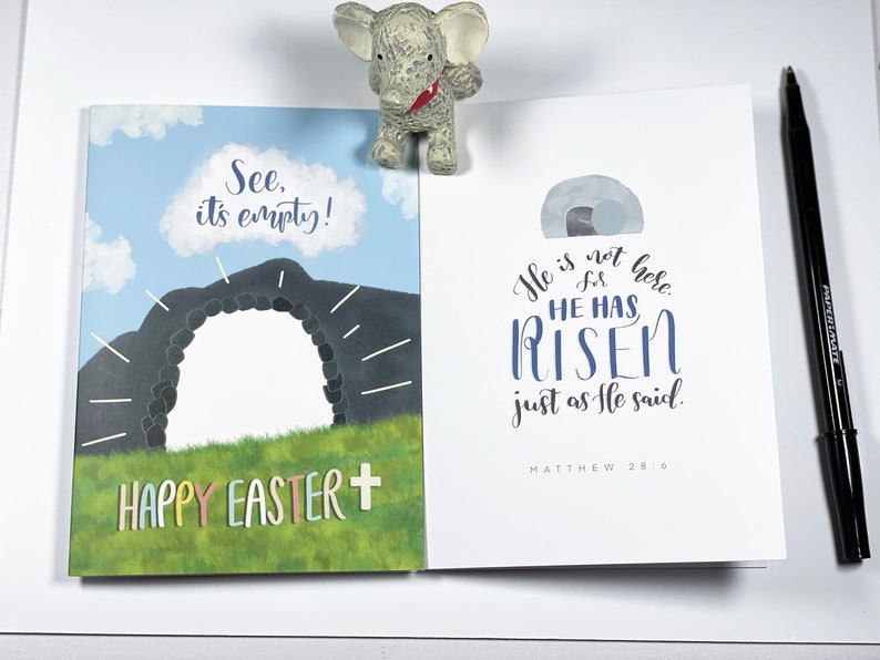 Easter Empty Tomb Card Christian Easter Celebration A6 - Etsy