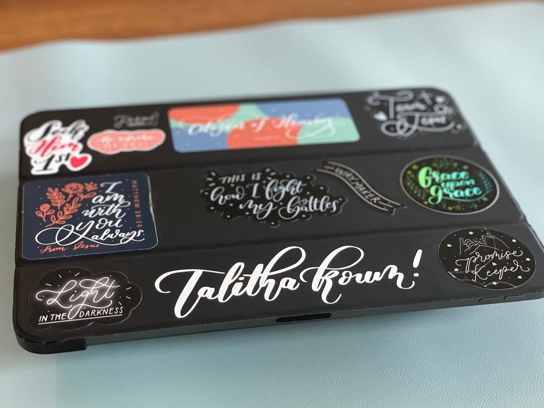 Talitha Koum! | Mirror Decal | White Vinyl Sticker | Faith Reminder ...