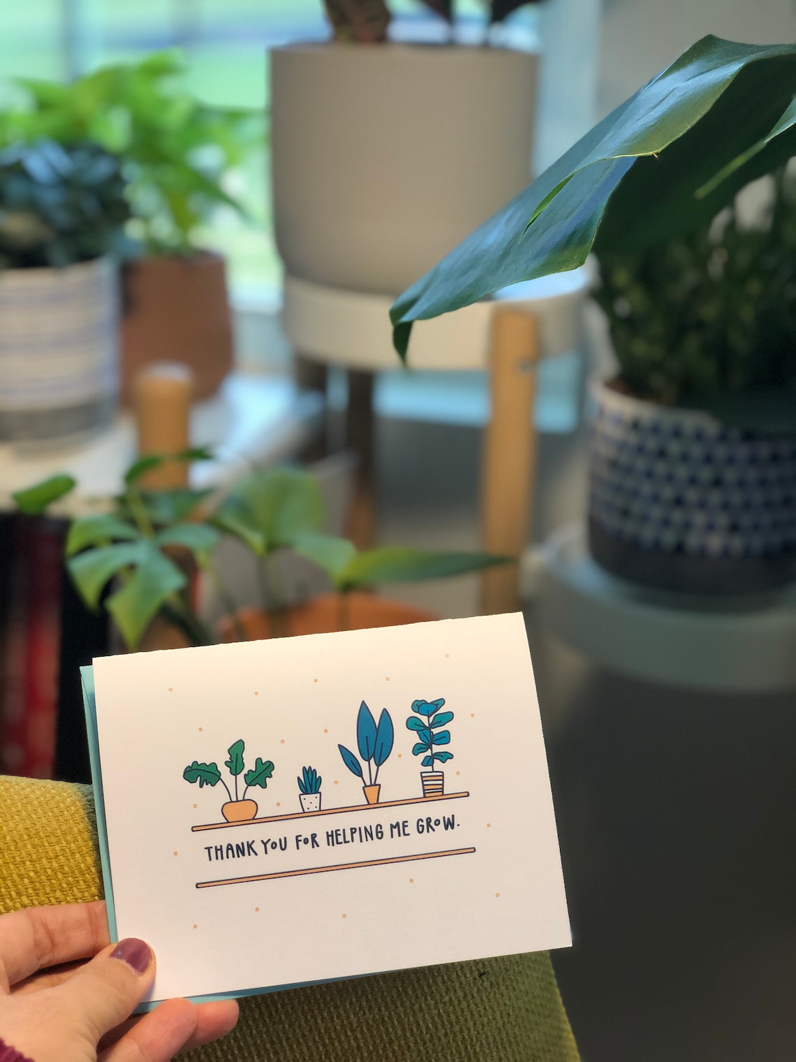 Thank you for helping me grow Custom Bible Verse Inside | Etsy