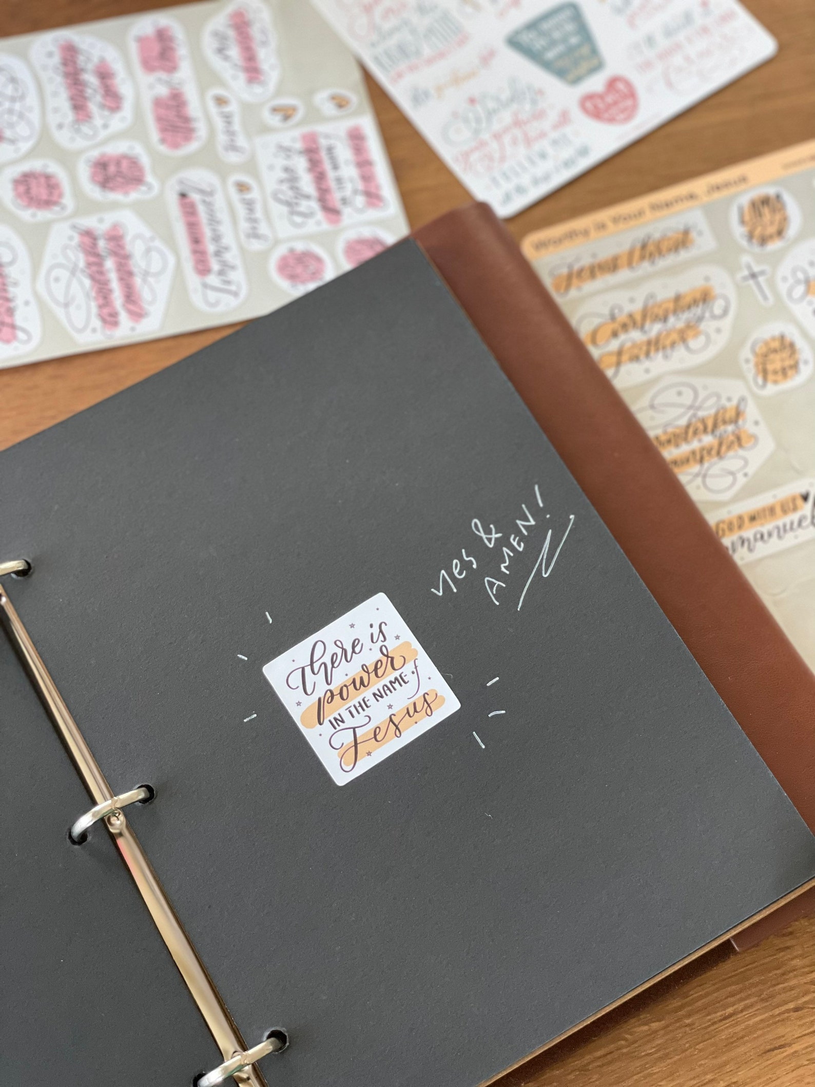 Names of Jesus Sticker Sheet | Hand-lettering Stickers | Bible ...