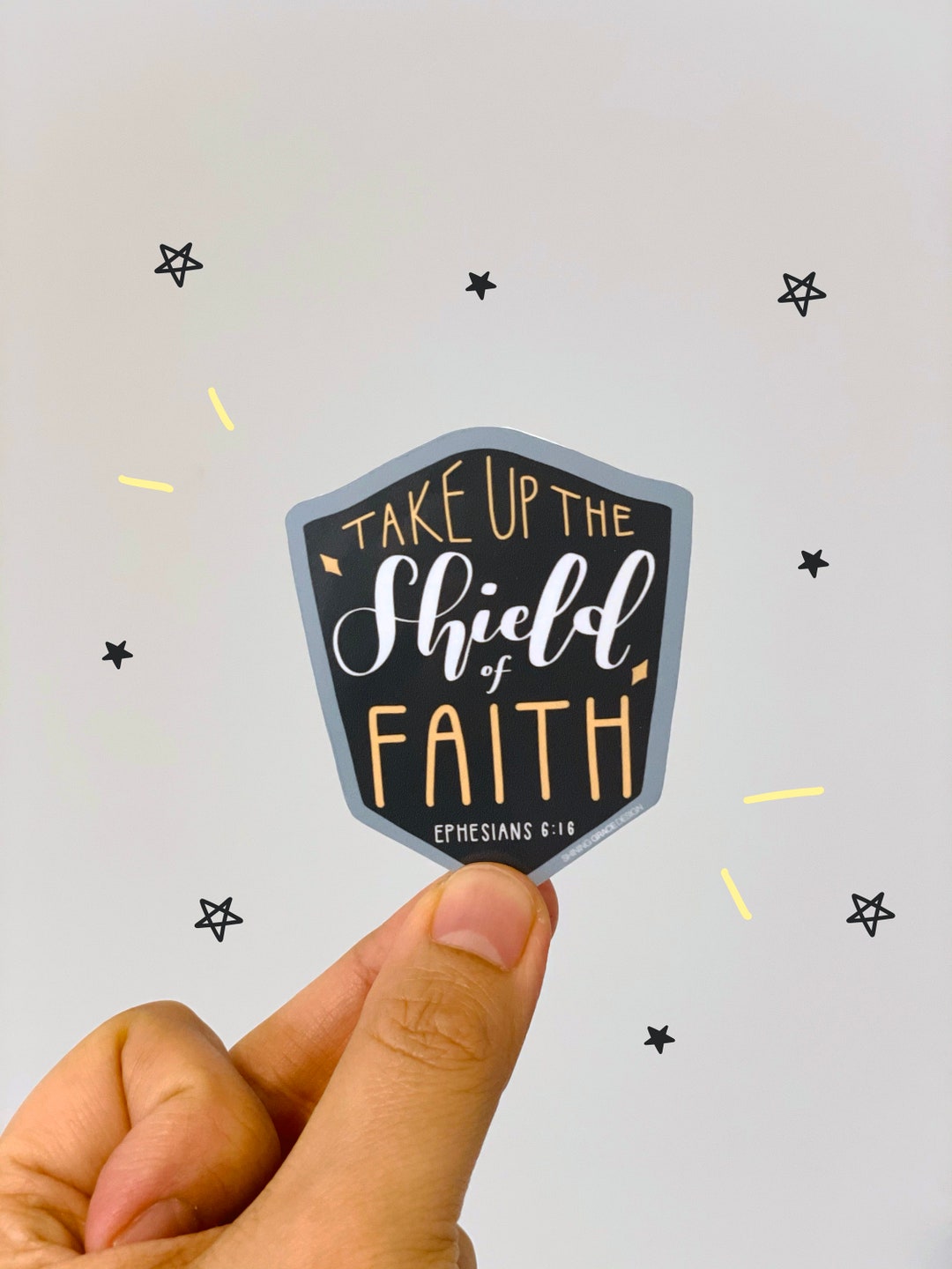 Shield of Faith Sticker | Ephesians 6:16 | Scripture/bible Verse ...