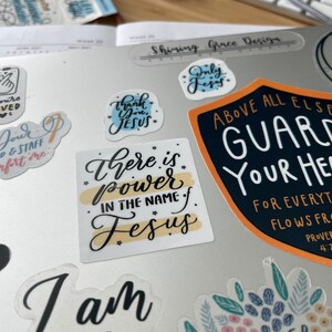 Names of Jesus Sticker Sheet Hand-lettering Stickers Bible - Etsy