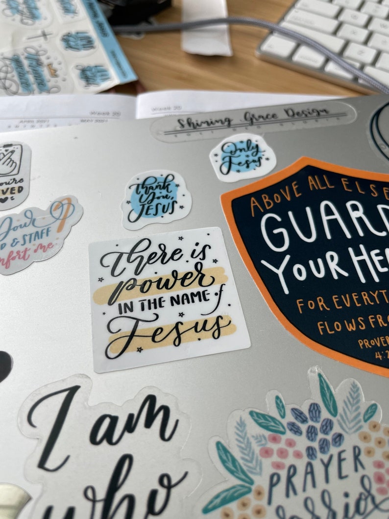 Names of Jesus Sticker Sheet Hand-lettering Stickers Bible - Etsy