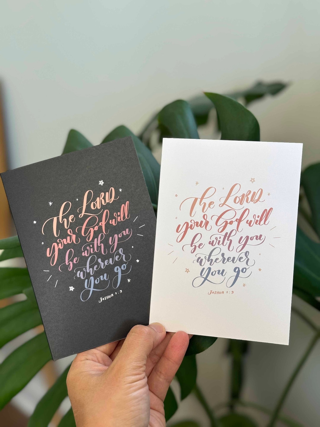 The Lord Your God is With You Wherever You Go | Scripture Card | Joshua ...