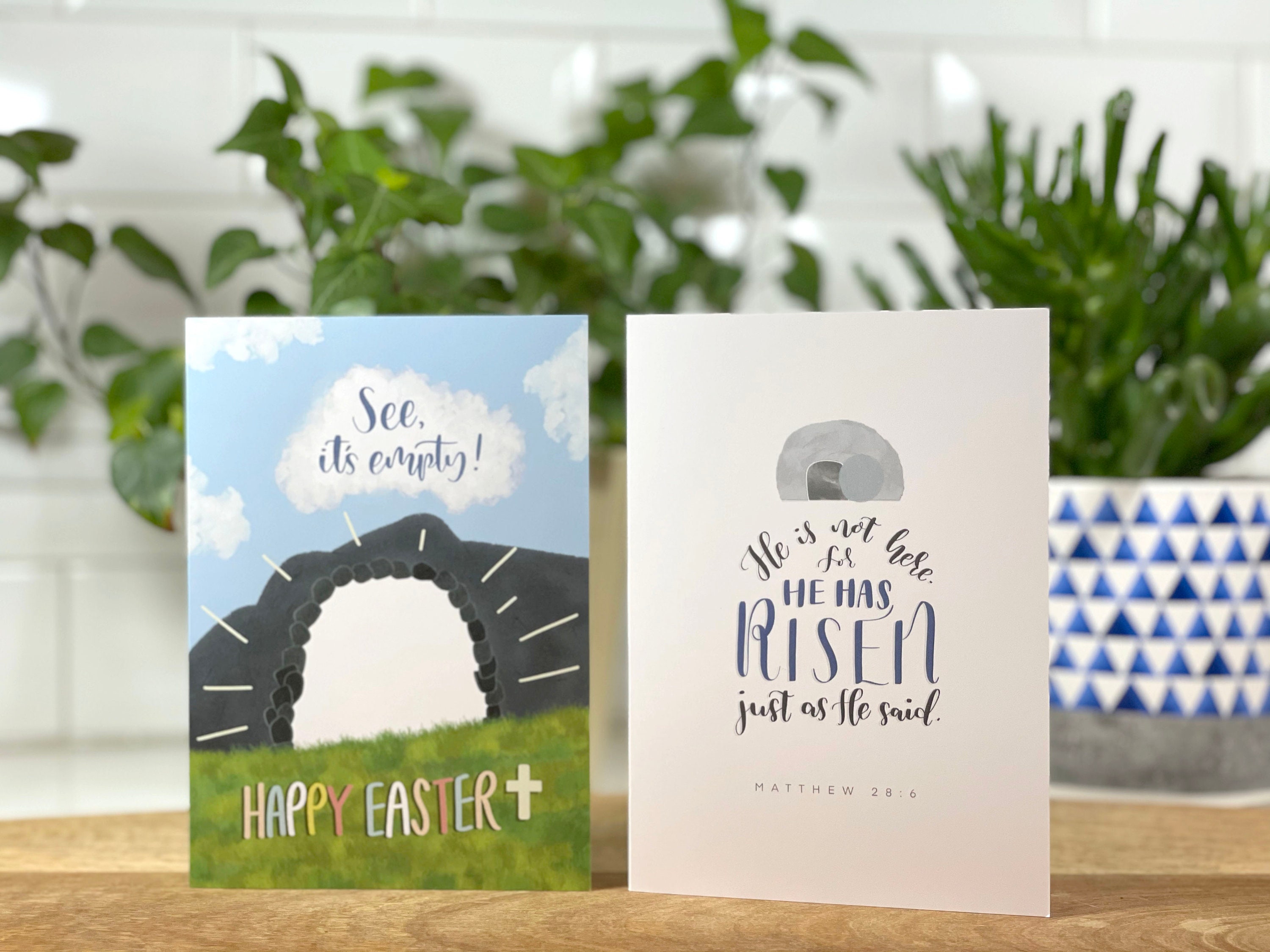 Easter Empty Tomb Card Christian Easter Celebration A6 - Etsy