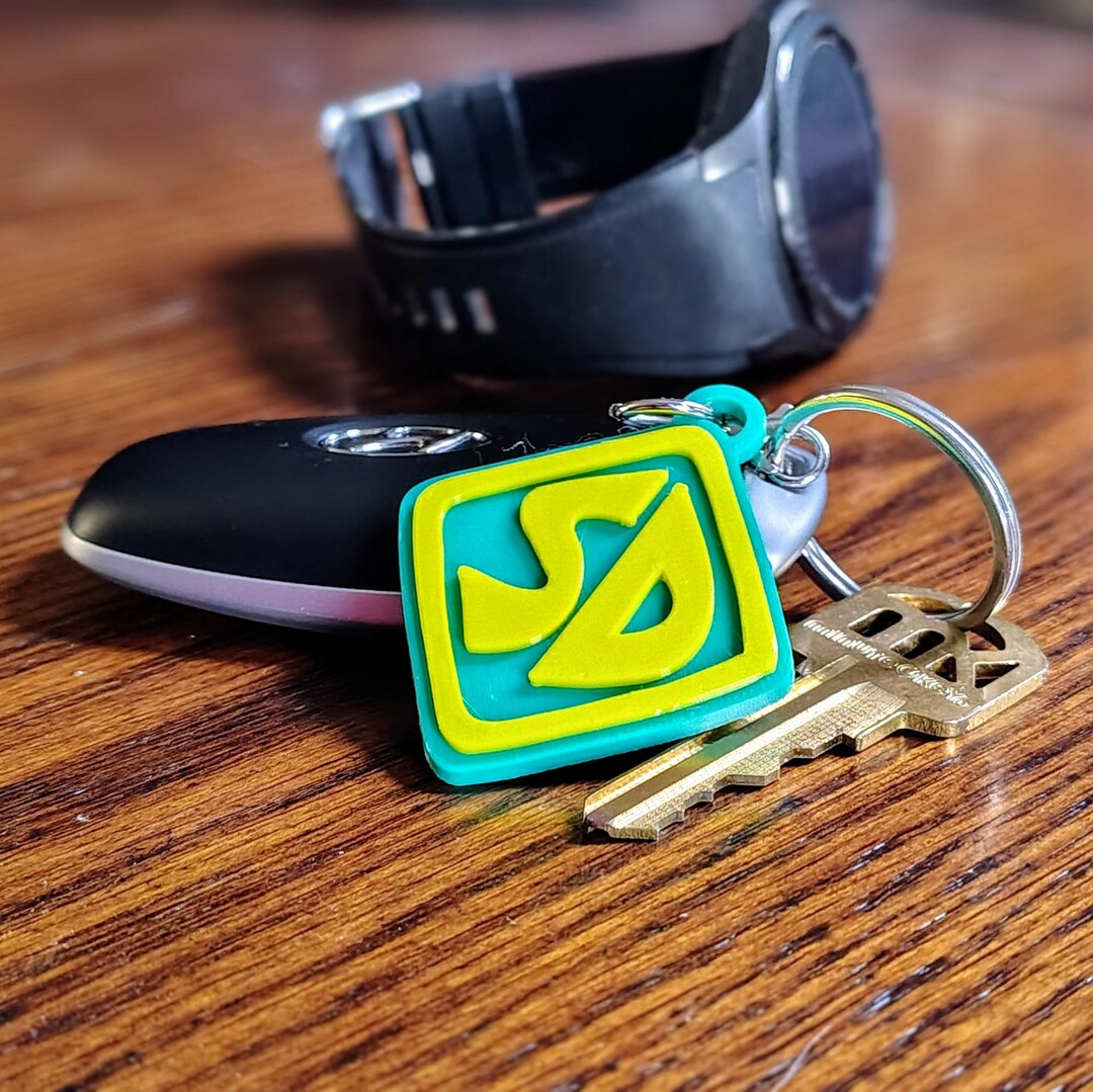 SD Dog Tag Key Ring / Keychain / Bag Charm / Zipper Pull / 3D Printed ...