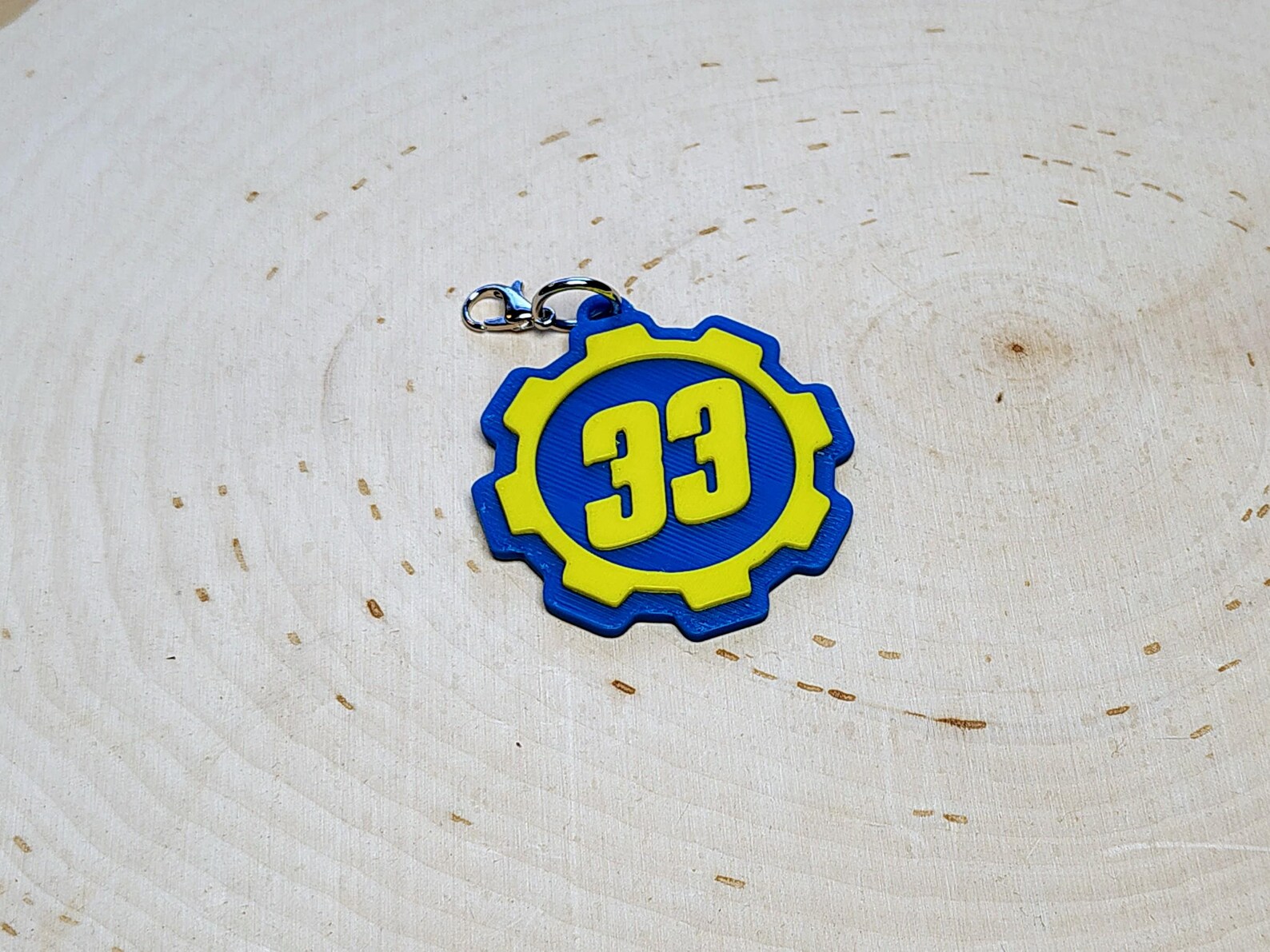 Fallout Inspired Vault Number Key Ring / Keychain / Bag Charm / Zipper ...