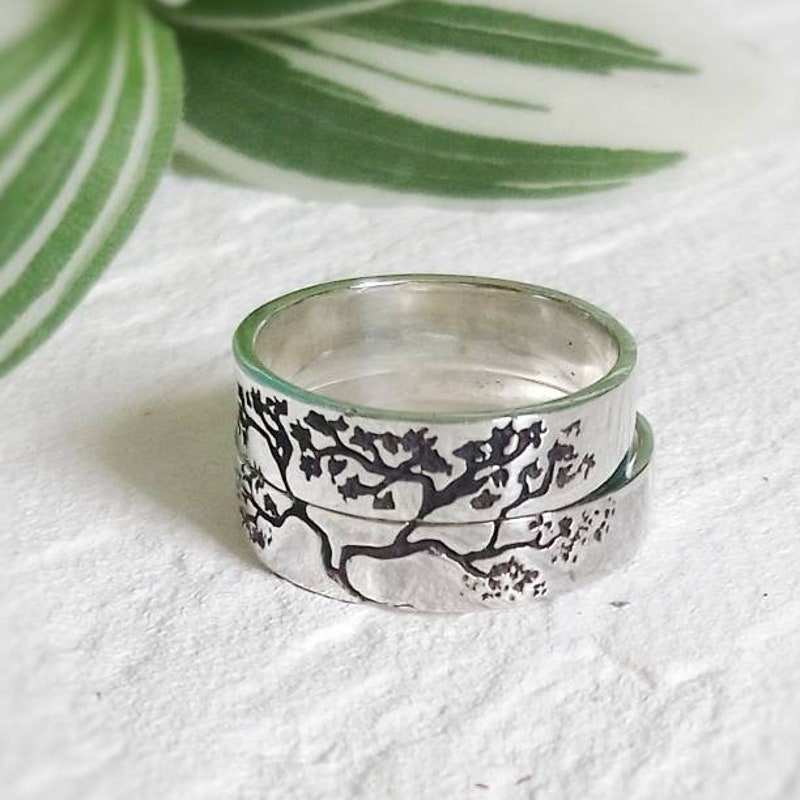 Tree Wedding Ring - Etsy