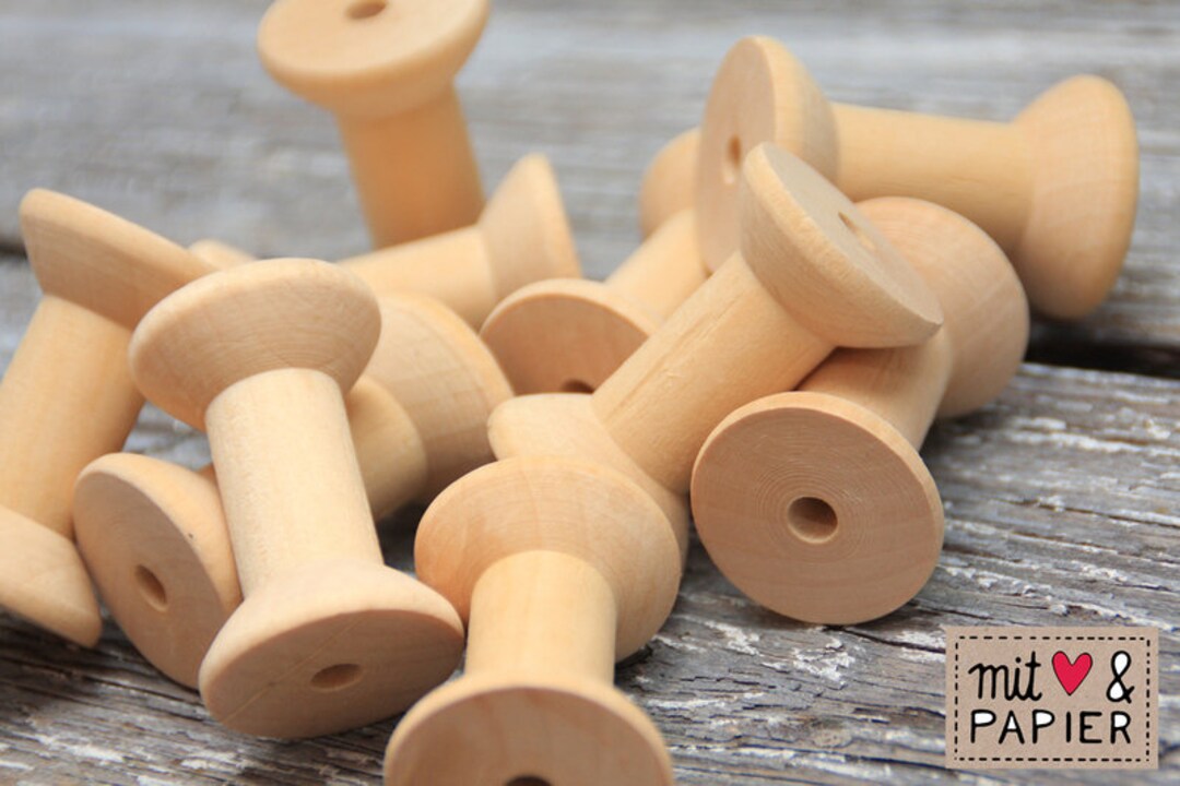 3 x Holzspule Garnspule Holz für Kodeln Garn Holz - Etsy.de