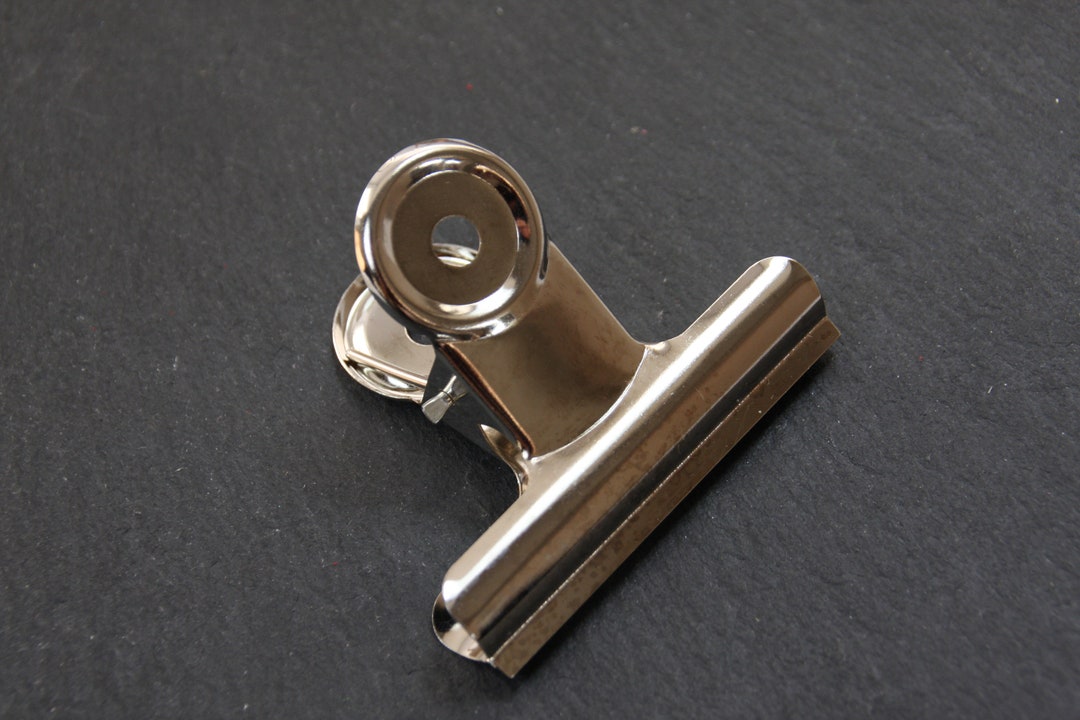 2 X Letter Clip Metal Silver 65 Mm Clamp - Etsy