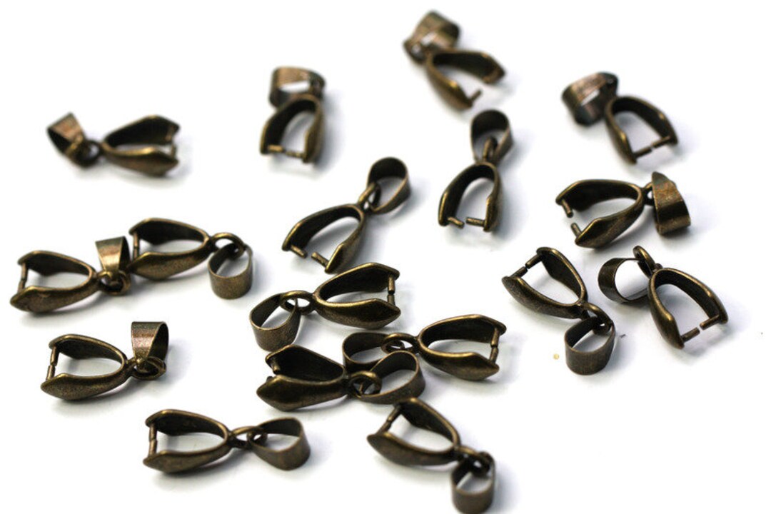 12 X Antique Long Necklace Loops Bronze - Etsy