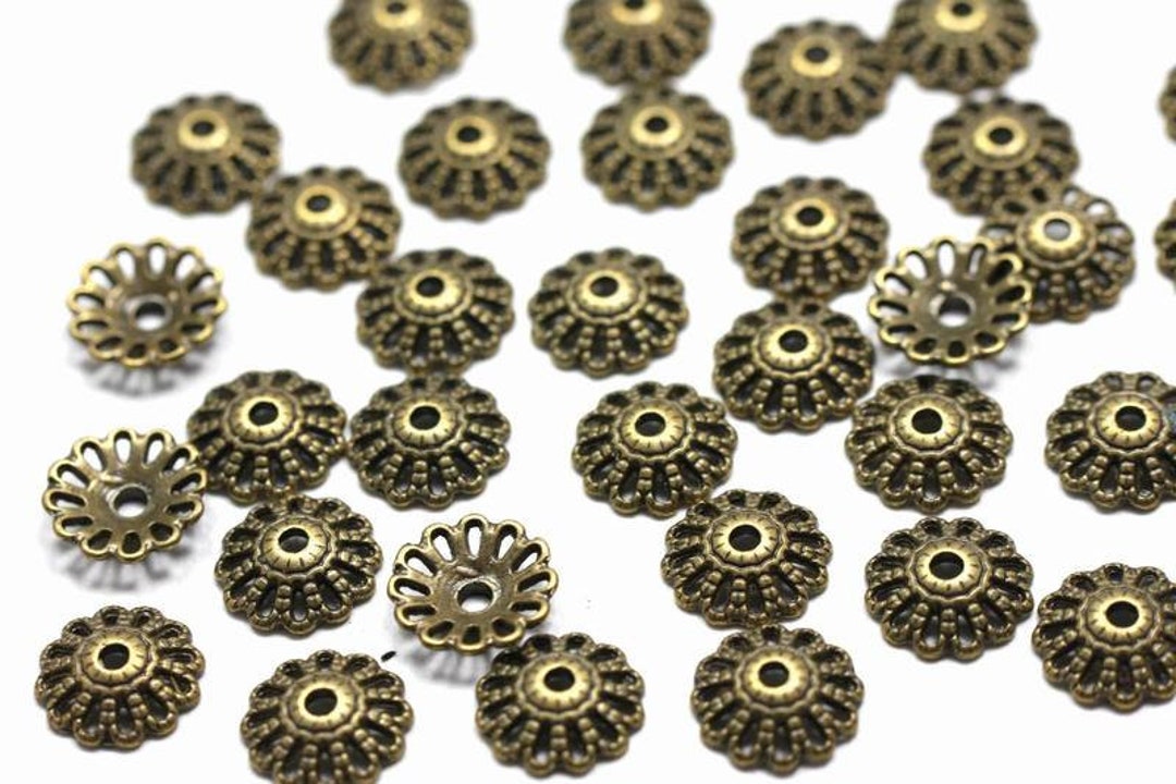 20 X Antique Pearl Caps 12 Mm Bronze - Etsy
