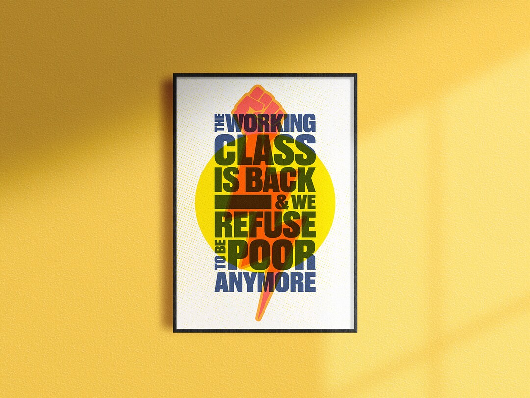The Working Class is Back Mick Lynch Unframed Print Wall Art Poster A5 ...