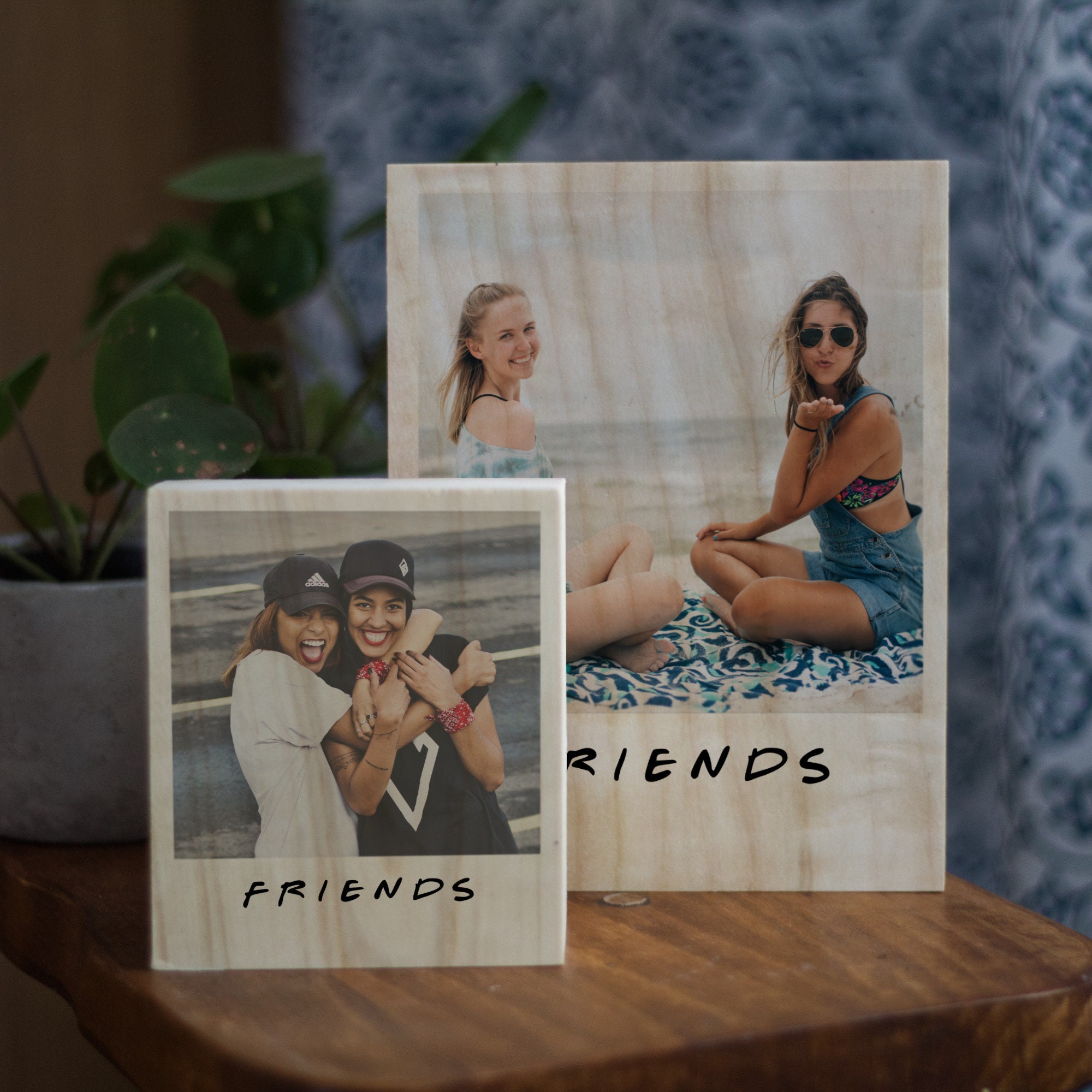 Friends Series Wooden Block With Your Photo Picture on - Etsy