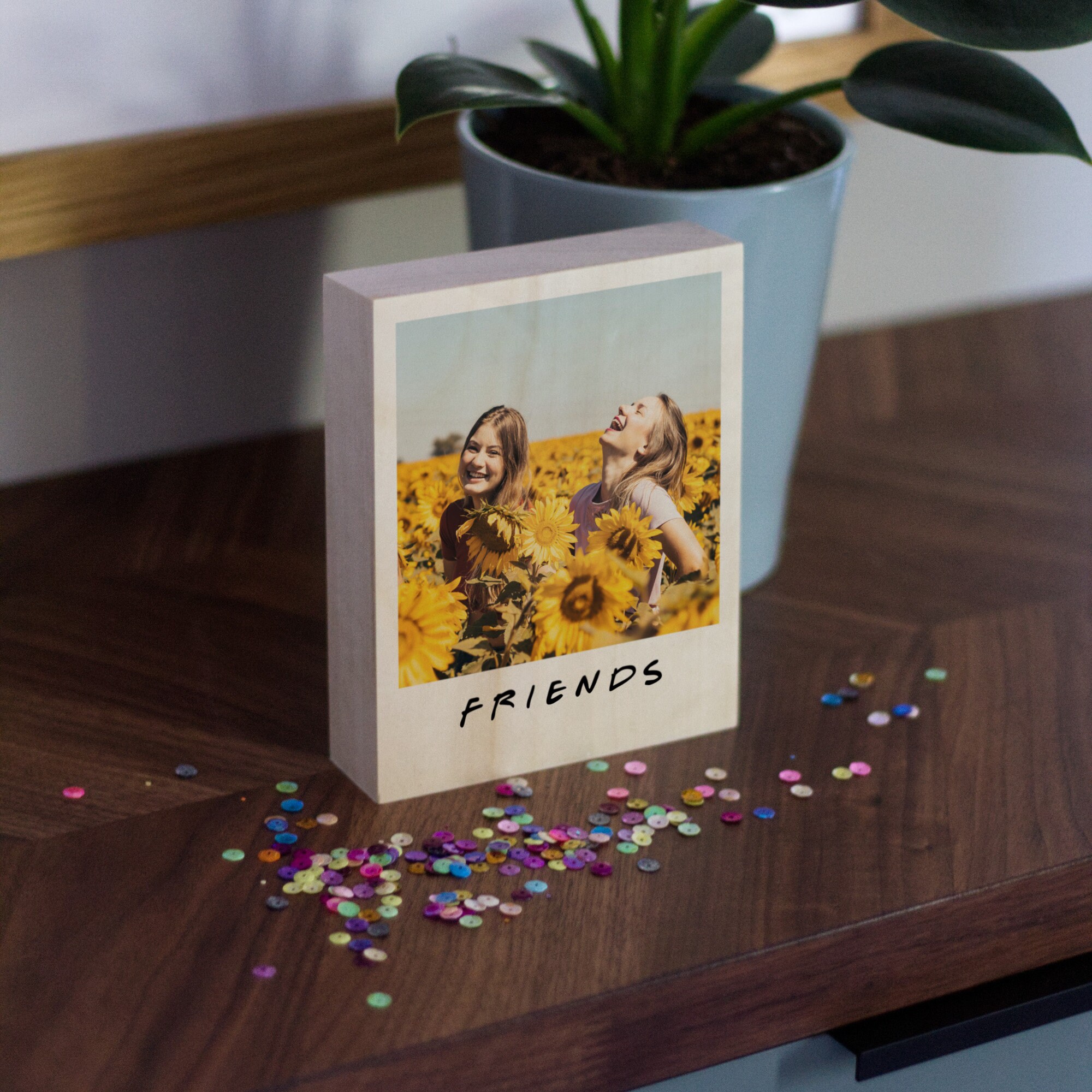 Friends Series Wooden Block With Your Photo Picture on - Etsy
