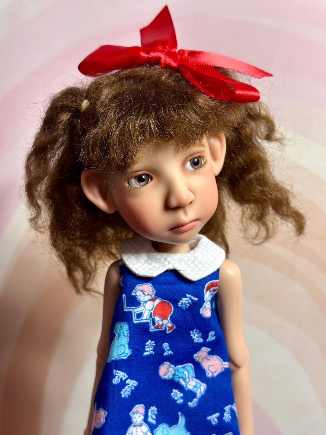 Vintage-inspired A-line Dress for Connie Lowe 12-13” Dolls. - Etsy