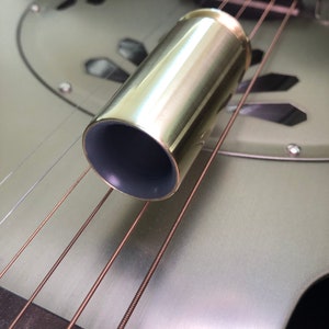 JSA Zn62 “vulcan” 20mm Brass Shell Casing Guitar Slide (US Ring Size ...