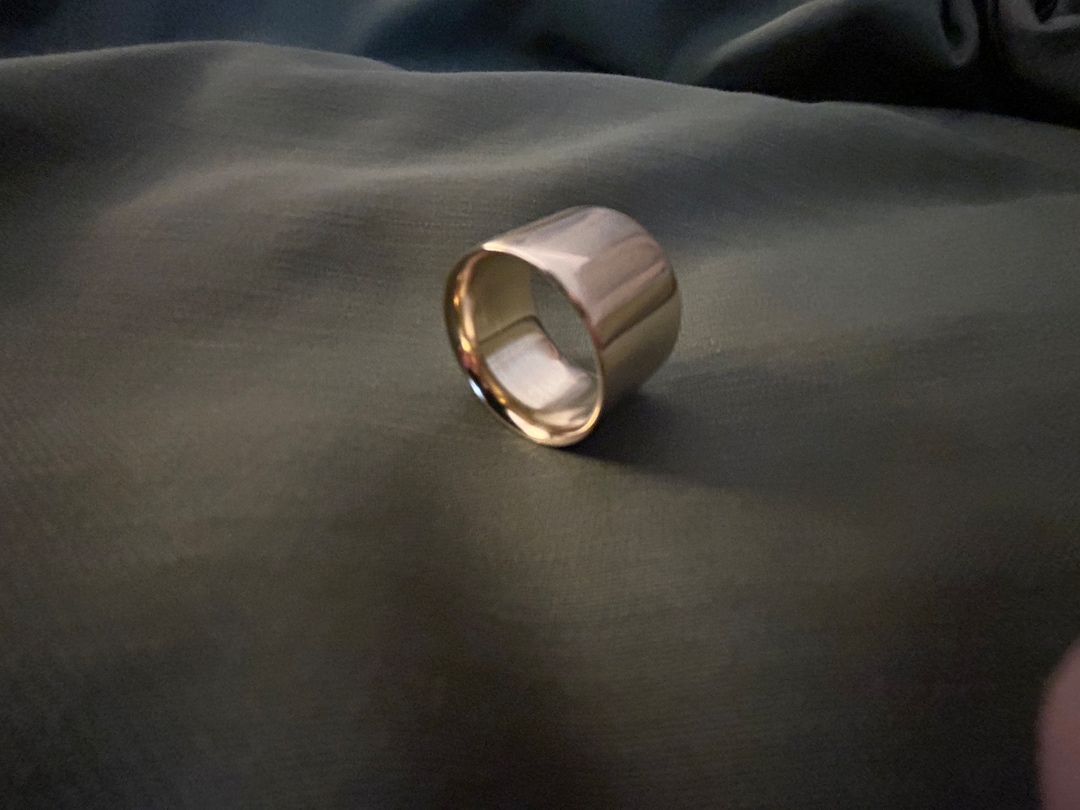 JSA Zn40 brass Ring, Streamlined, Guitar Slide Ring W/comfort Bevelus Ring Size 9 - Etsy