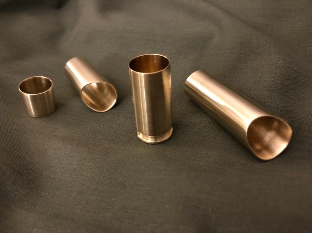 JSA .50 Caliber Brass Shell Casing Guitar Slide Series (US Ring Size 7 ...