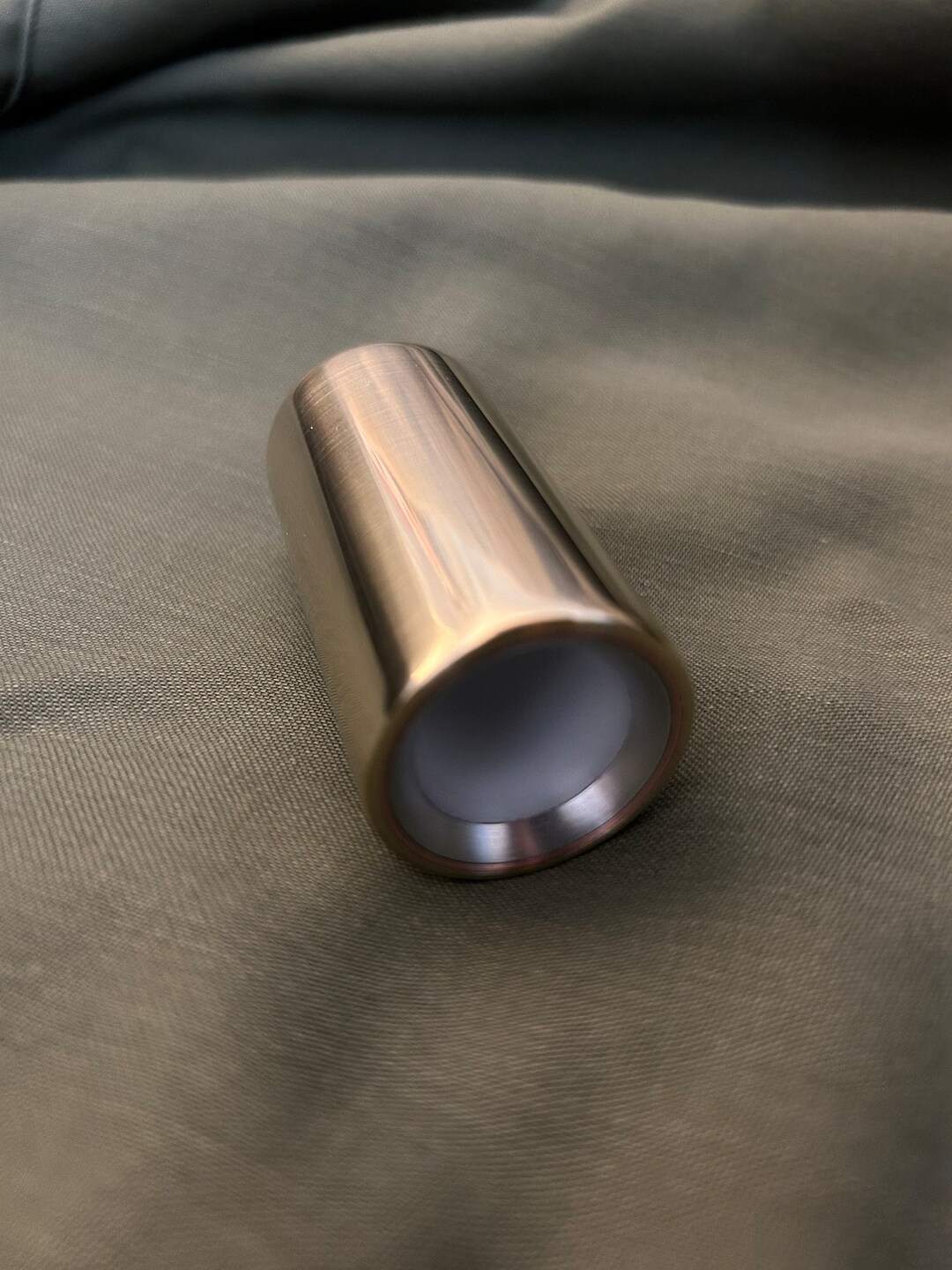JSA Zn36 Tritoneking Brass, Poly Insert Guitar Slide (US Ring Size 7 ...