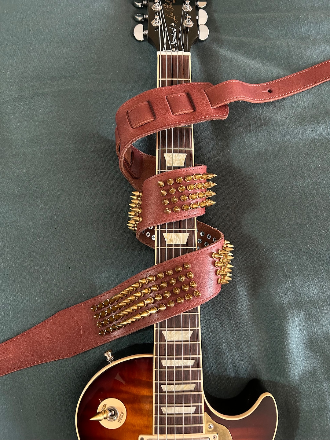JSA C-series attitude Spiked Leather Guitar Straps - Etsy
