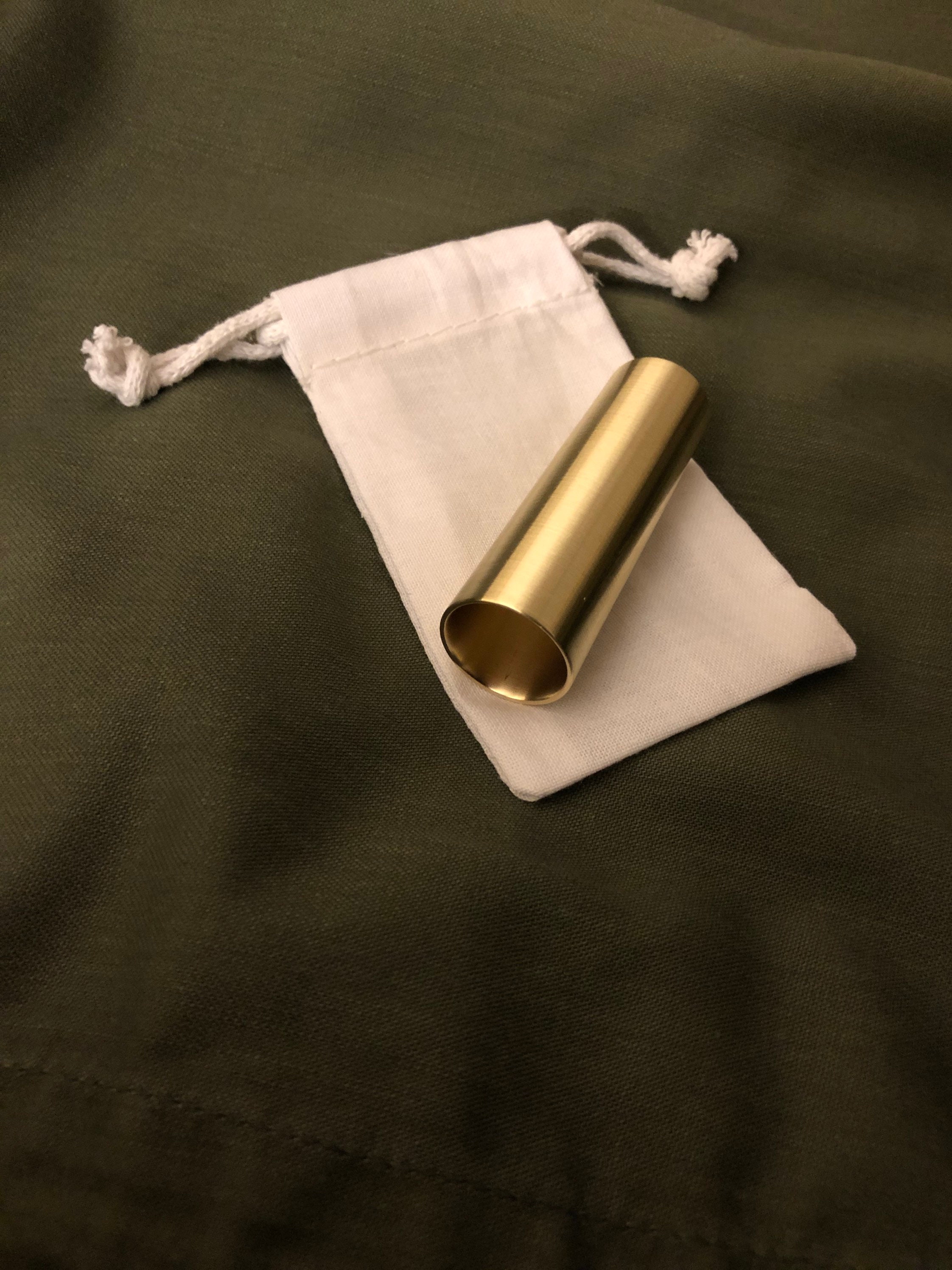 JSA Zn65 .50 Cal Brass Casing Slim Taper Guitar Slide US | Etsy