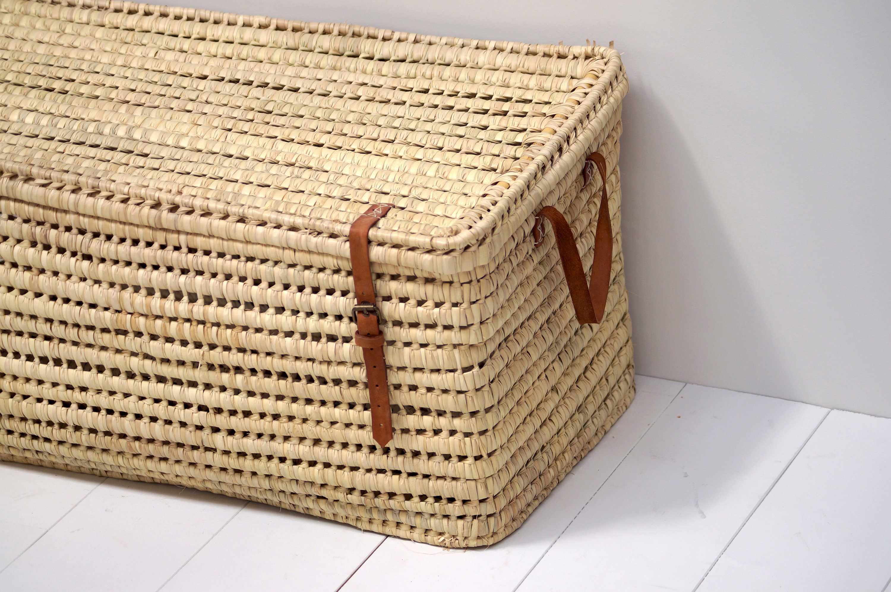 Wicker storage chest toy trunk wicker toy chest rattan toy | Etsy