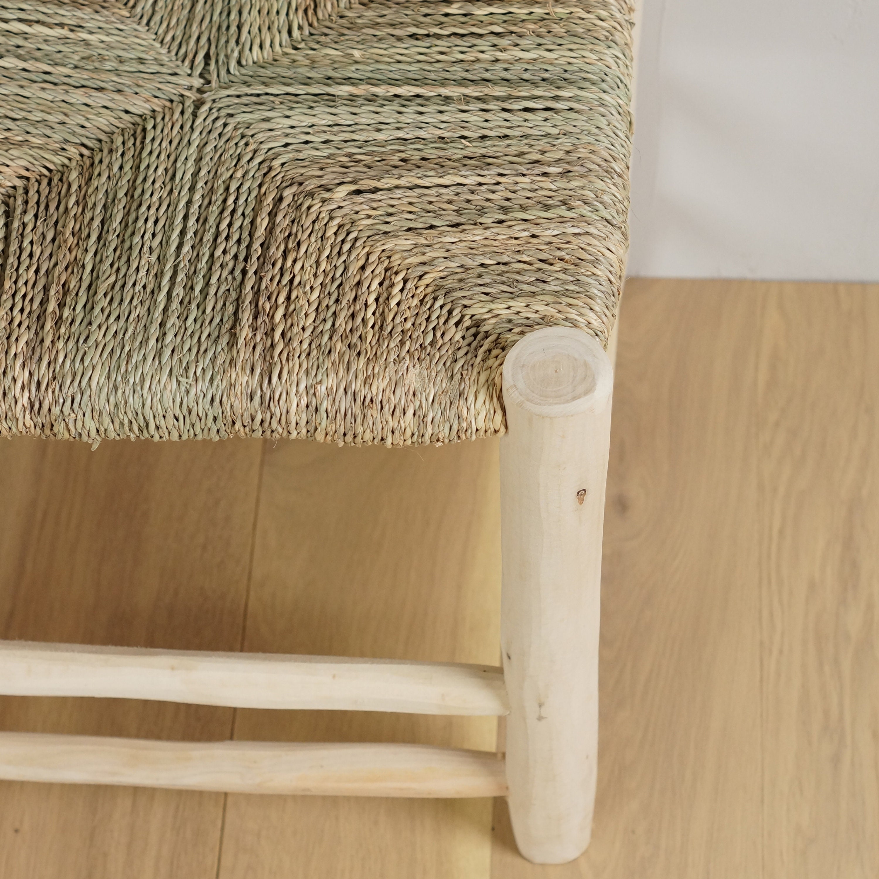 Wooden Table Chair Rope Seat | Etsy