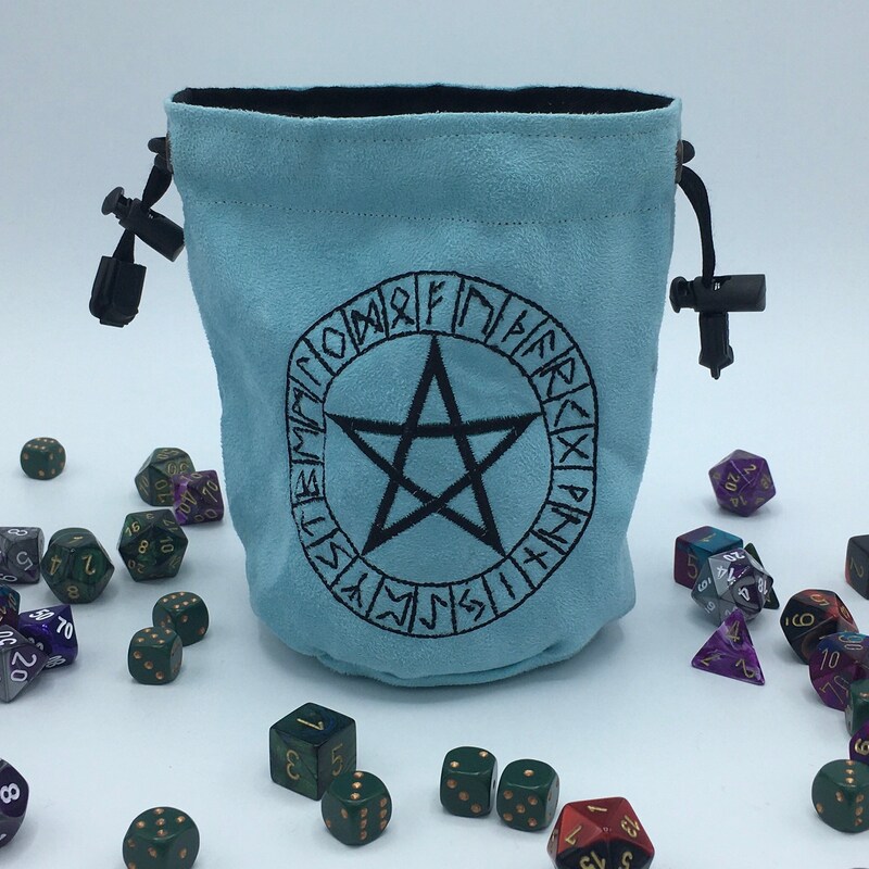 Embroidered Dice Bag - Etsy