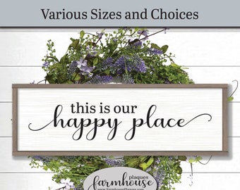 Happy Place Sign | Etsy