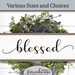 Blessed Sign Farmhouse Decor Sign Framed Wood Wall Art Large | Etsy