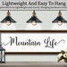 Mountain Life Sign, FARMHOUSE HOME DECOR, Personalized Decor, Mountain ...