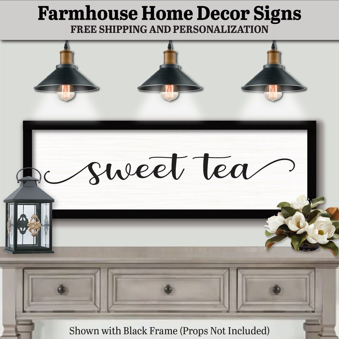 Sweet Tea Sign, FARMHOUSE DECOR SIGN, Wall Hanging Artwork ...