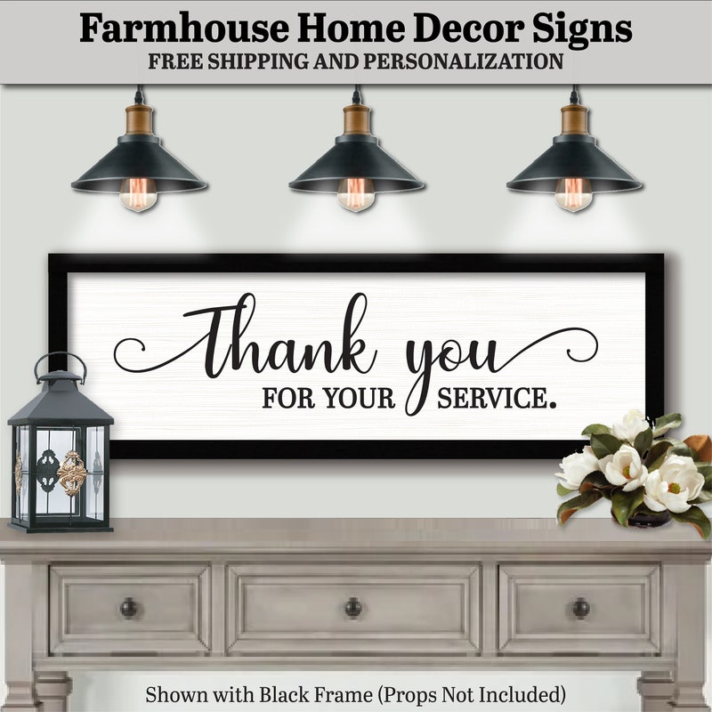 Thank You Framed Artwork - Etsy