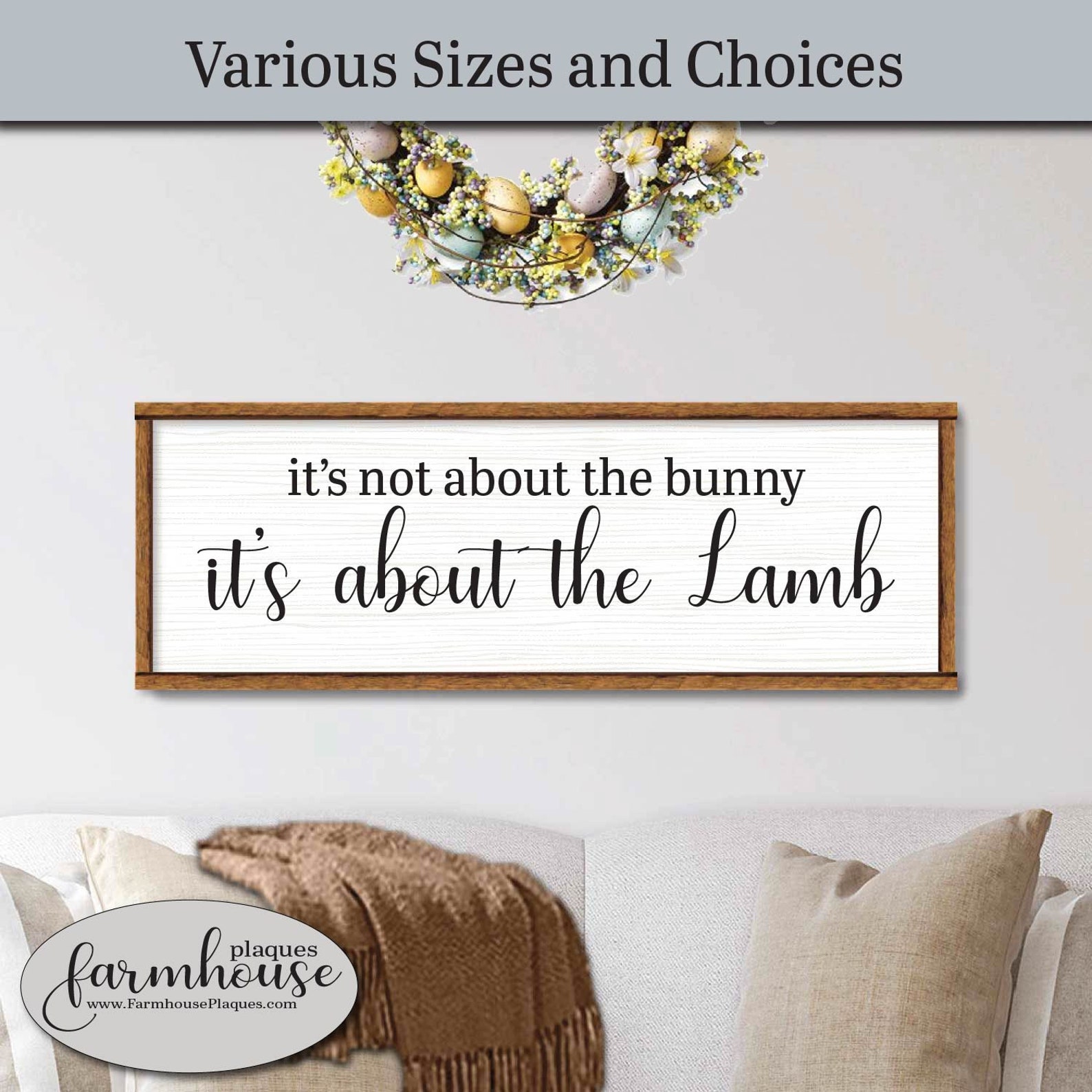 It's Not About The Bunny It's About The Lamb Sign | Etsy
