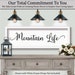 Mountain Life Sign FARMHOUSE HOME DECOR Personalized Decor - Etsy