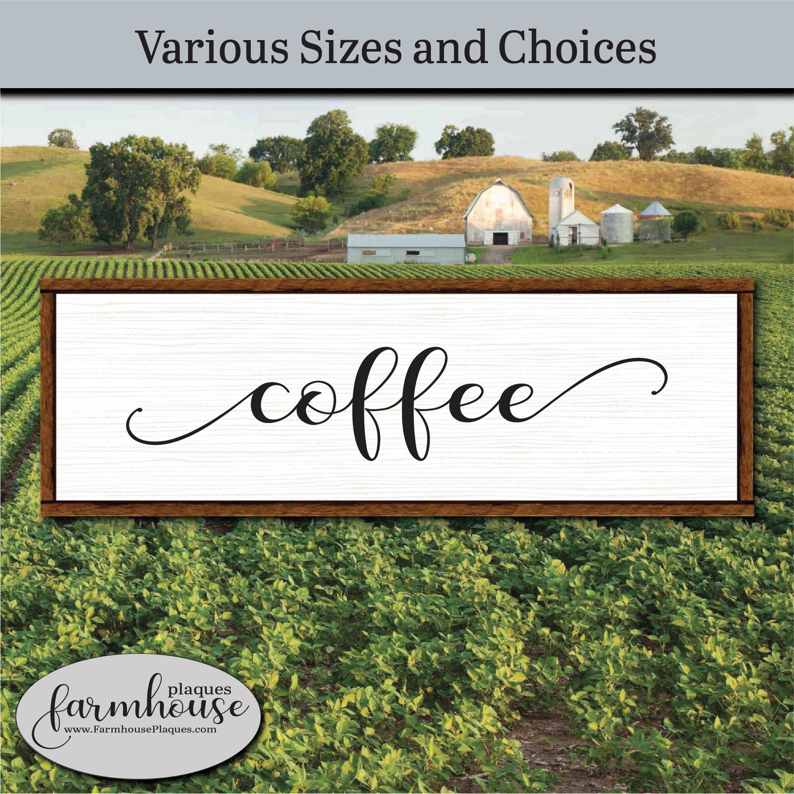 Coffee Sign Plaque Farmhouse Decor Sign Framed Wood Wall Art | Etsy