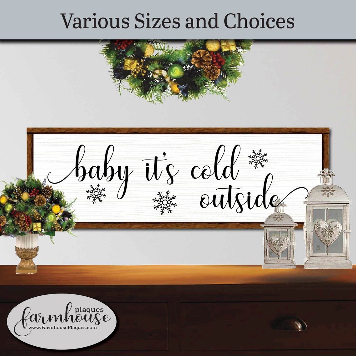 Baby It's Cold Outside Sign Farmhouse Decor Signs and | Etsy