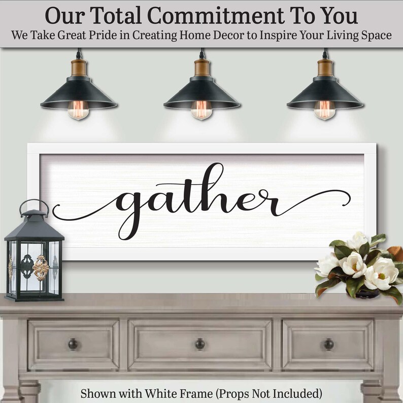 Gather Sign Plaque, FARMHOUSE HOME DECOR, Wood Signs Sayings, Room ...