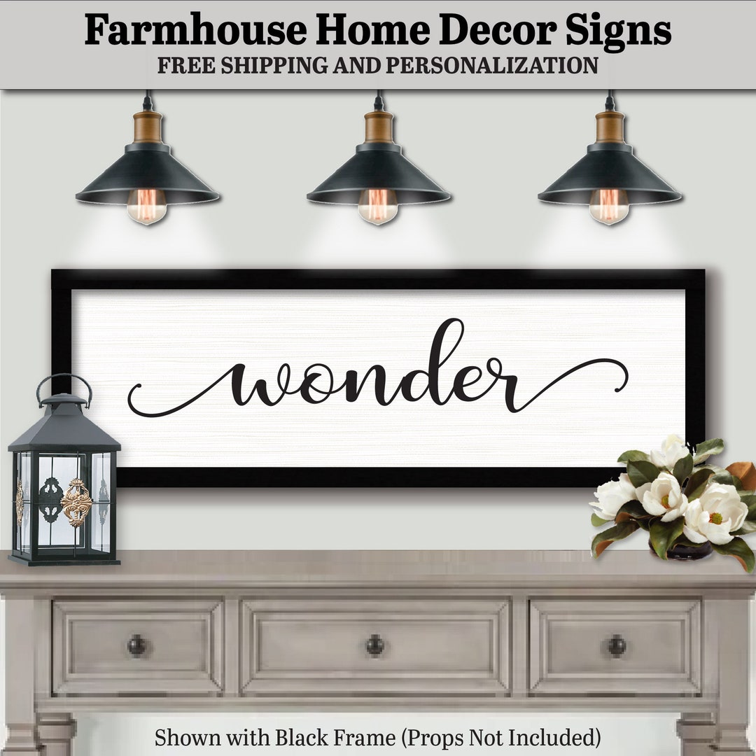 Wonder Sign Plaque HANDMADE HOME DECOR Personalized Gifts Rustic Decor ...