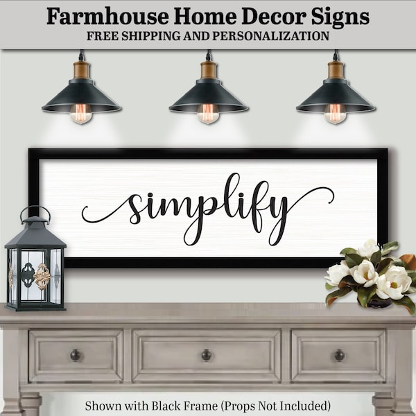 Simplify Sign - Etsy