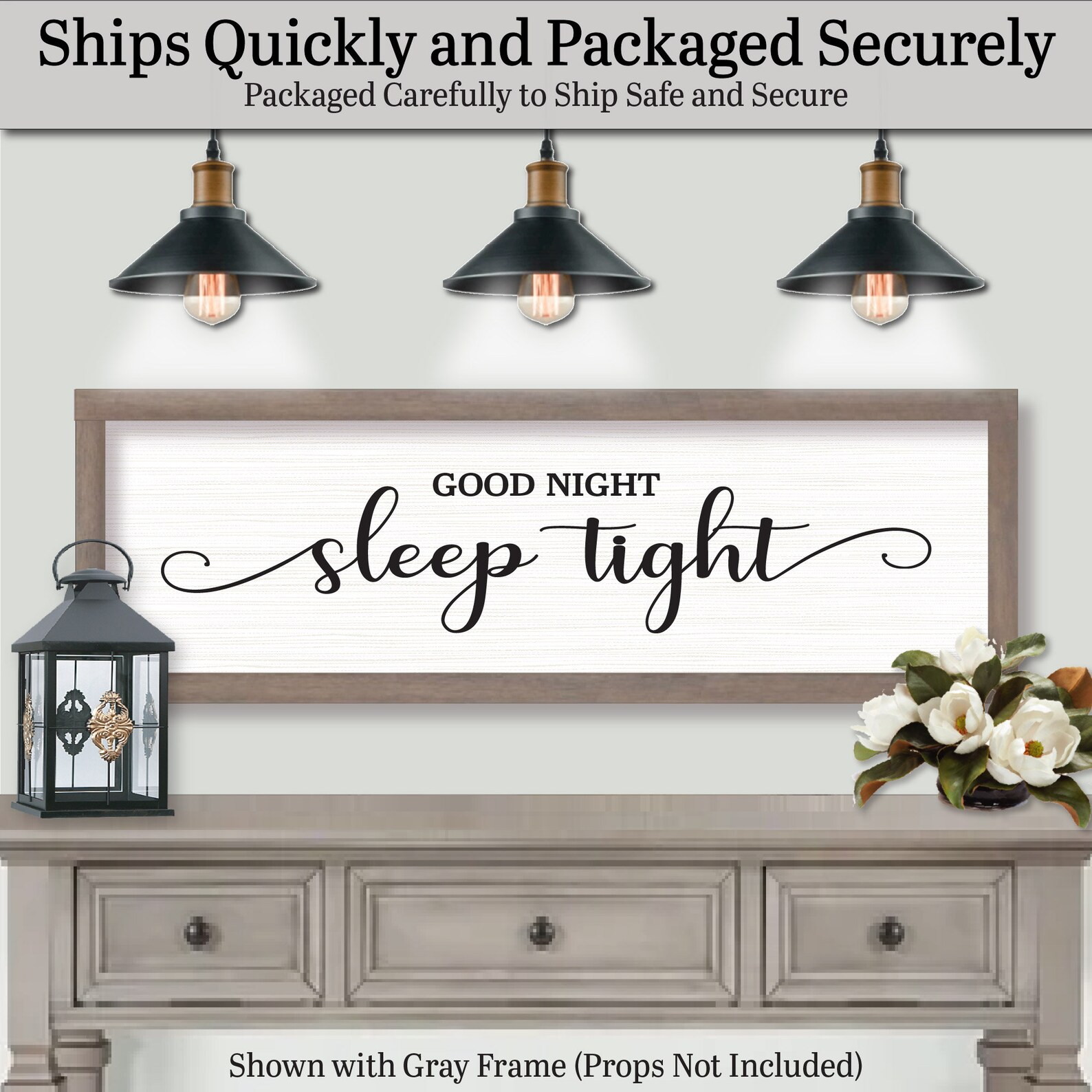 Good Night Sleep Tight Sign Plaque FARMHOUSE HOME DECOR - Etsy