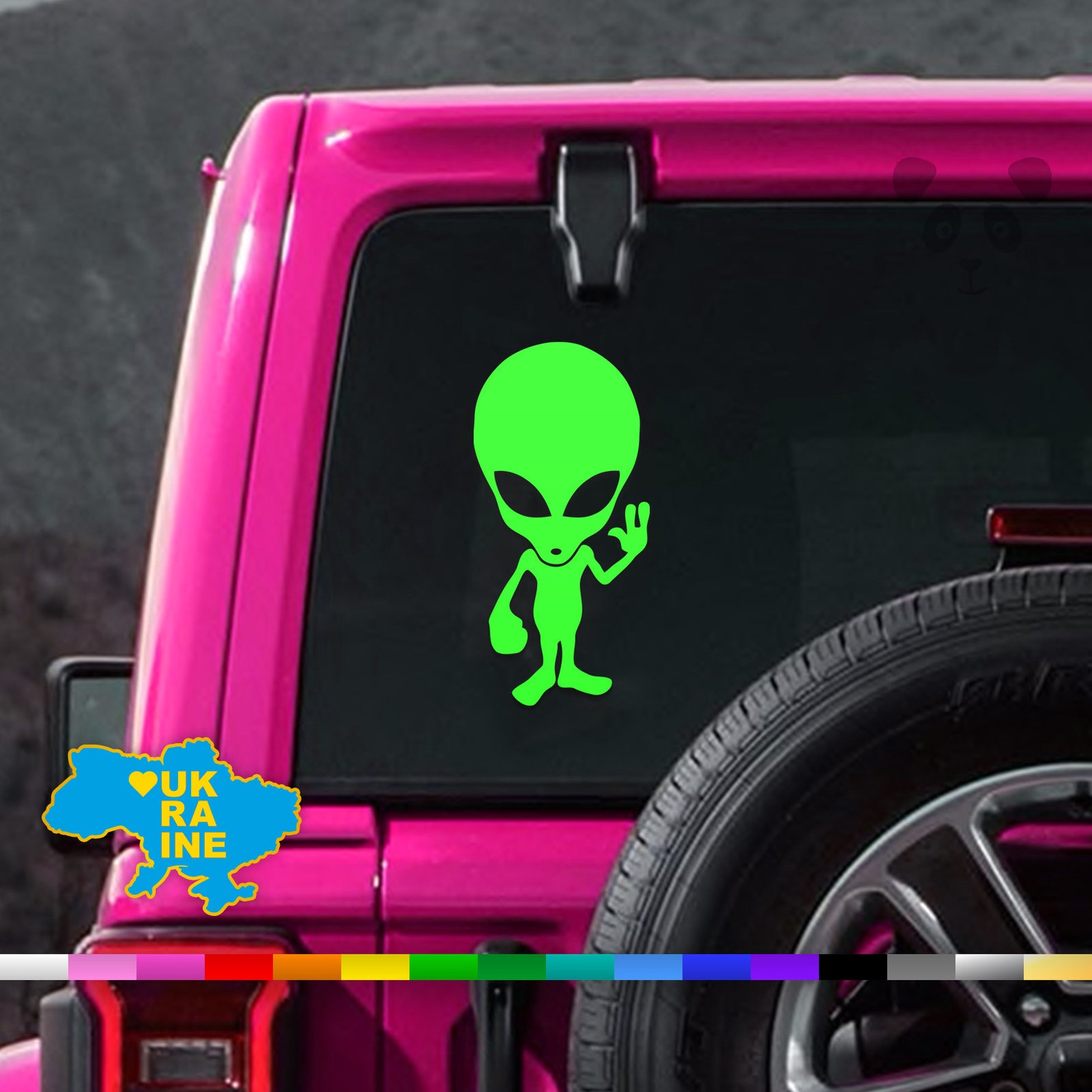 Alien Head Space Ufo Car Laptop Vinyl Decal Sticker | Etsy