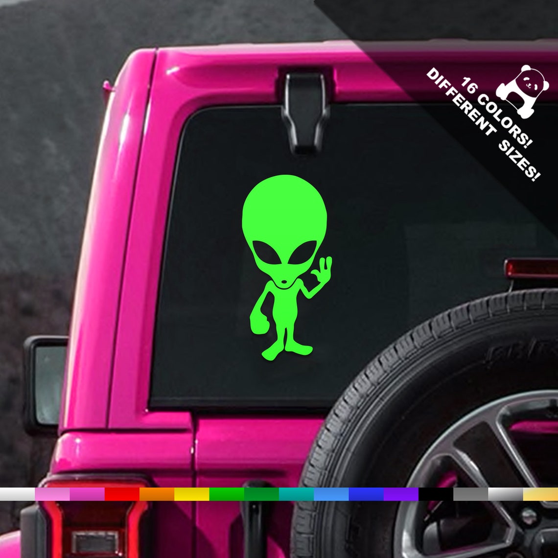 Alien Head Space Ufo Car Laptop Vinyl Decal Sticker | Etsy
