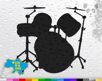 Drum Car Decal - Etsy